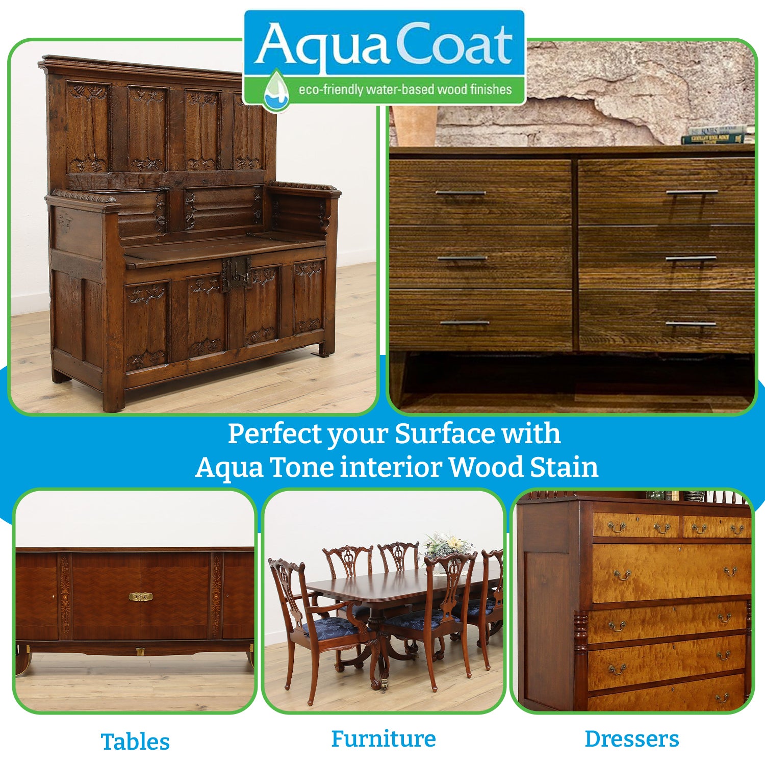 Aqua Tone Water-Based Stains – Aqua Coat