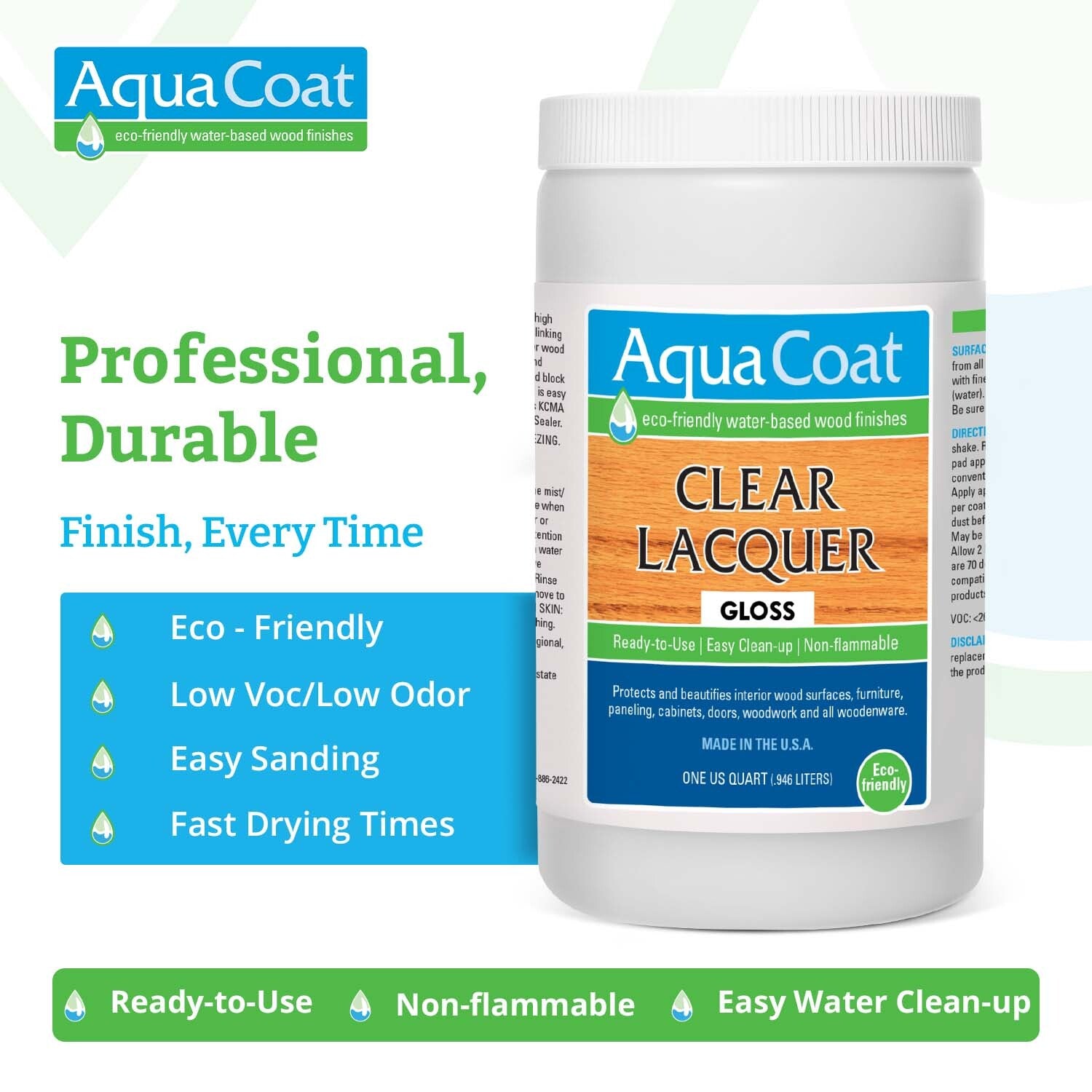 Water-Based Clear Top Coat | Aqua Coat